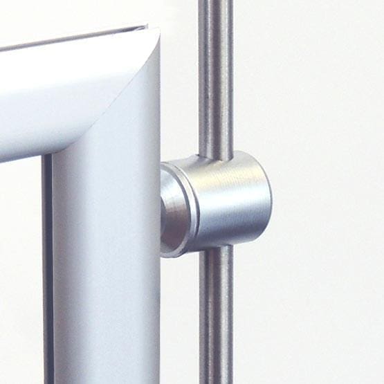 Rod Toggle/Supports for Suspending Aluminum Poster Frames