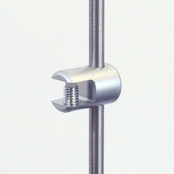 Rod Gripper Support for 1/4 Thick Shelf | 6mm Rod Display System