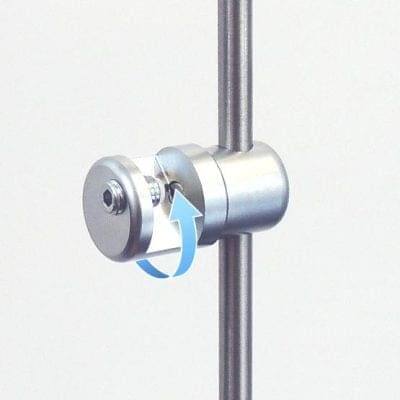 Multi-Position Edge-Grip Support for vertical panels up to 1/4″ thick