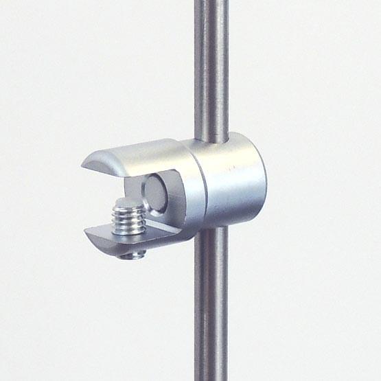 Multi-Position Support for Rod Suspended Panels or Shelves