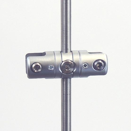 Multi-Position Support for 6mm Rod Suspended Panels or Shelves