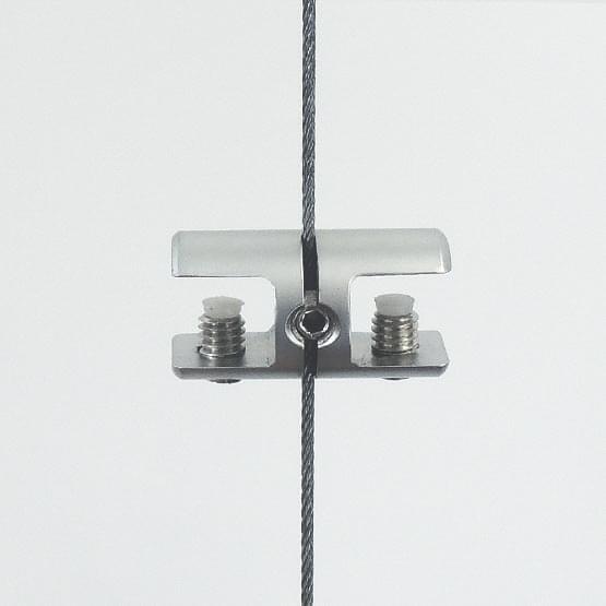 Cable Shelf Clamp Support for 3/8 Shelves | 1.5mm Cable System