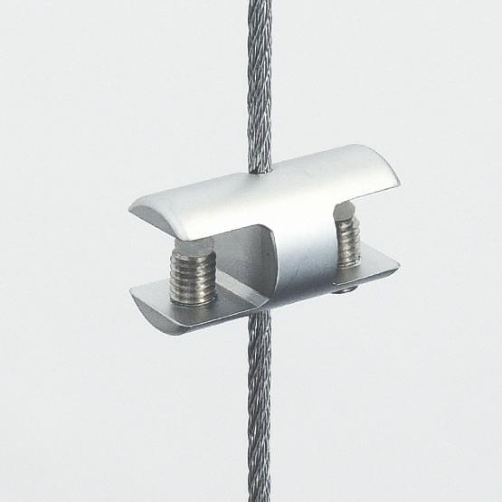 Cable Shelf Support for 3/8" Thick Shelves | 3mm Cable System