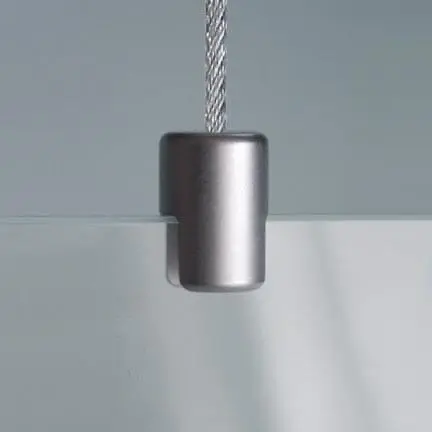 Top Panel Support for Cable Suspended 1/4" Thick Sign Panels