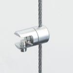 Multi-Position Support for Cable Suspended Panels or Shelves