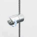 Multi-Position Support for Cable Suspended Panels or Shelves