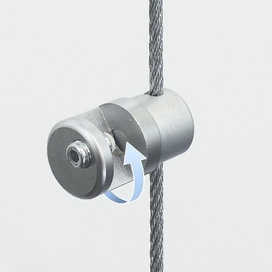 Multi-Position Top/Bottom Cable Support for panels up to 1/4" thick