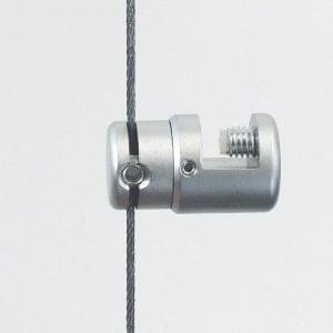 Multi-Position Edge-Grip Support for Suspended 1/4" Thick Panels