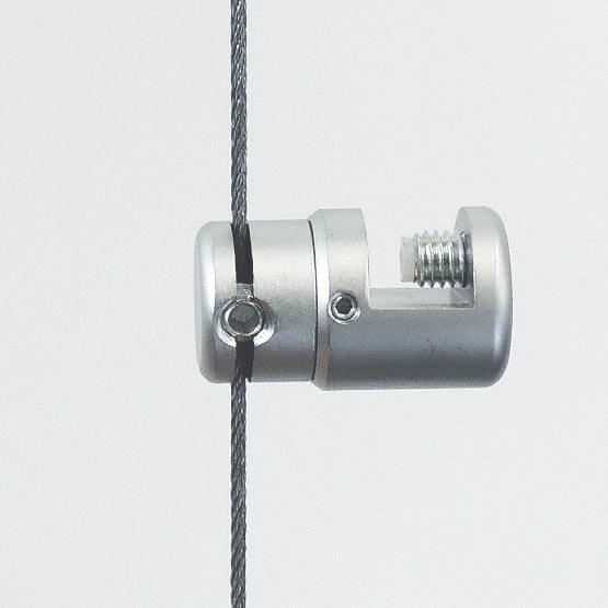 Multi-Position Edge-Grip Support for Suspended 1/4" Thick Panels