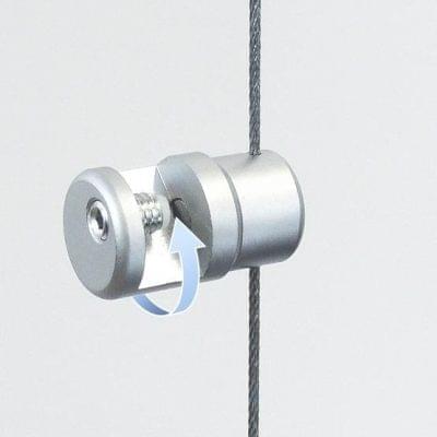 Multi-Position Edge-Grip Support for Suspended 1/4" Thick Panels