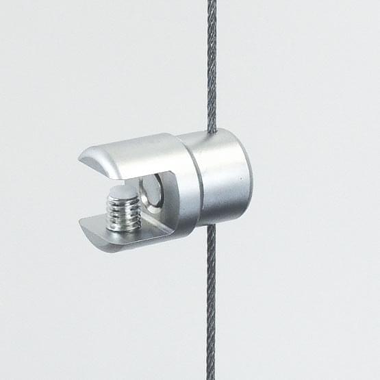 Pivoting Cable Support for Suspended Panels and Shelves