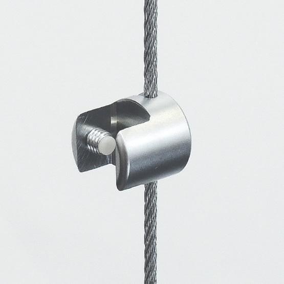 Cable Support for 1/2" Thick Panels | 3mm Dia. Cable Suspensions