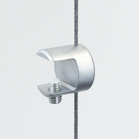 Cable Shelf Support Clamp for 1/2 Shelves | 1.5mm Cable System