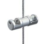 Multi-Position Support for Cable Suspended Panels up to 1/4" thick