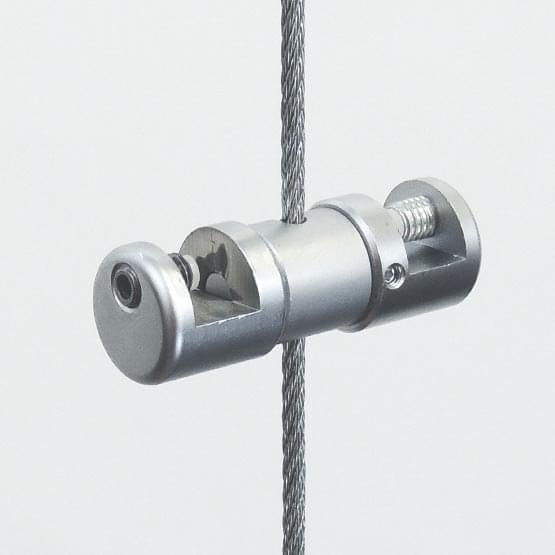 Multi-Position Support for Cable Suspended Panels up to 1/4" thick