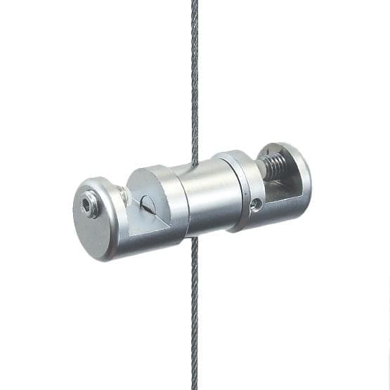 Multi-Position Edge-Grip Support for Suspended 1/4" Thick Panels