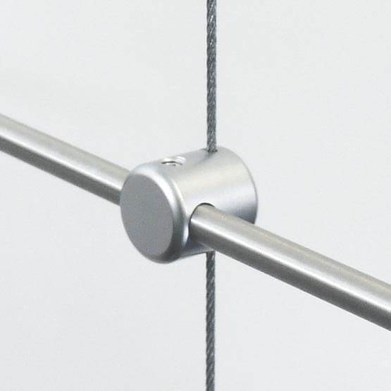 Front Mount Cable Support for 6mm Horizontal Rod | Rod Display