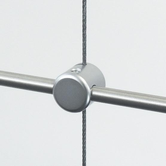 Front Mount Cable Support for 6mm Horizontal Rod | Rod Display