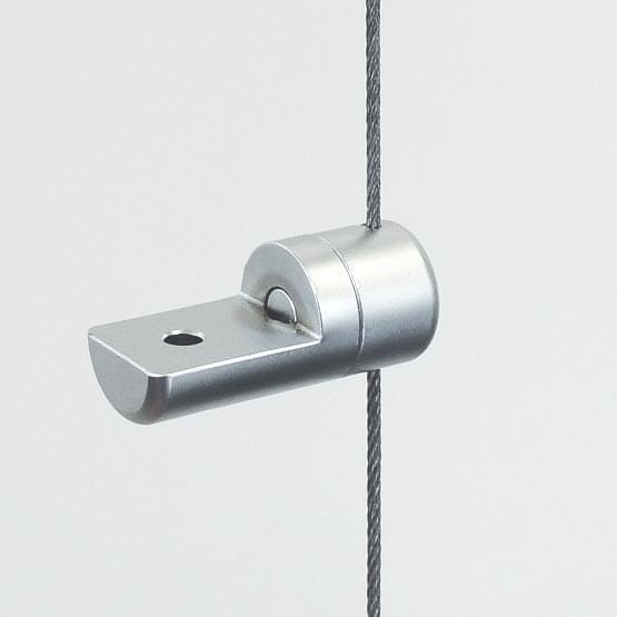 Pivoting/Adjustable Angle Cable Support for Wood Shelves/Panels