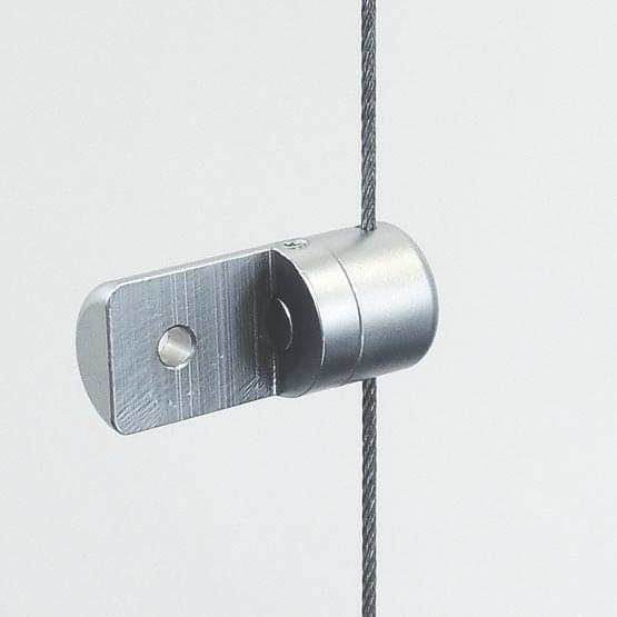 Pivoting/Adjustable Angle Cable Support for Wood Shelves/Panels