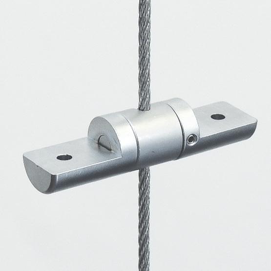 Pivoting/Adjustable Angle Cable Support for Wood Shelves/Panels