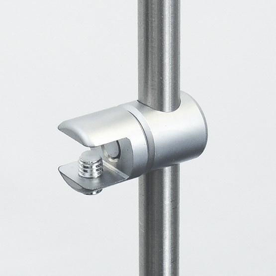 Multi-Position Support for Rod Suspended Panels or Shelves