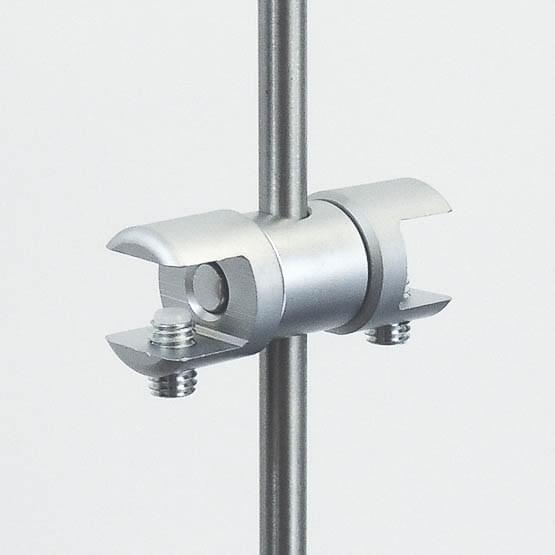 Multi-Position Support for Rod Suspended Panels or Shelves