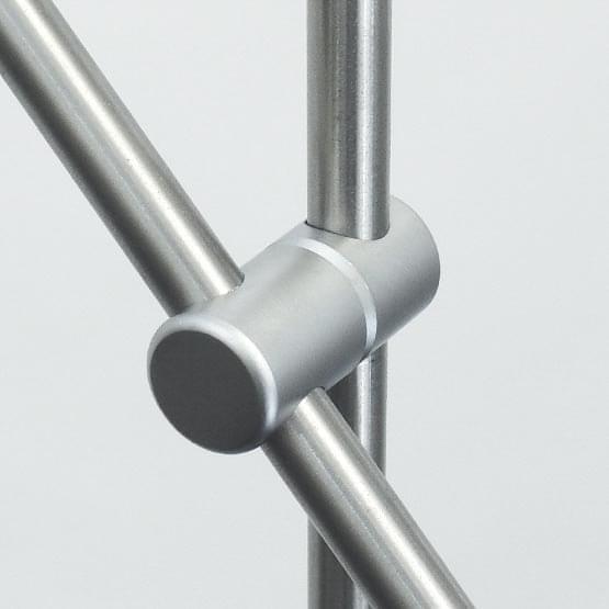 Multi-Position 10mm Rod-to-Rod Support for Sloped Rod Displays