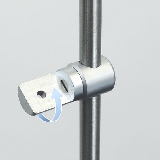 Pivoting/Adjustable Angle Cable Support for Wood Shelves/Panels