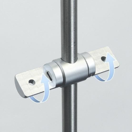 Pivoting/Adjustable Angle Cable Support for Wood Shelves/Panels