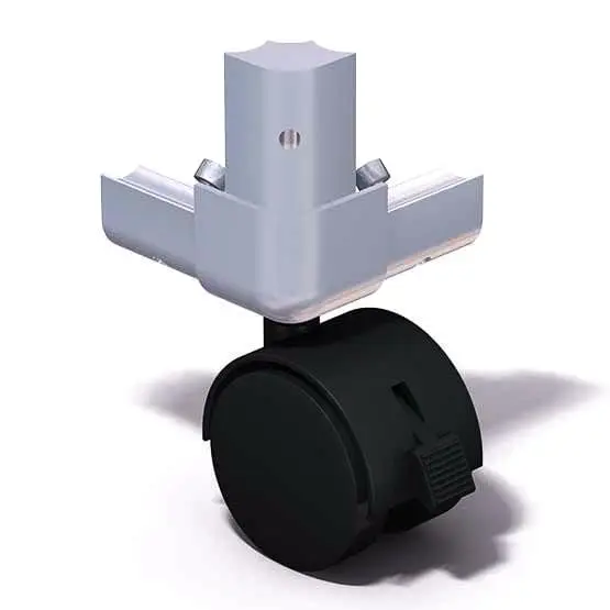 Levelers & Casters for Vertical Extrusions | Nova Display Systems Store