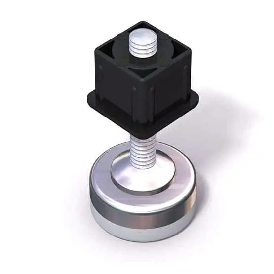 Levelers & Casters for Vertical Extrusions | Nova Display Systems Store