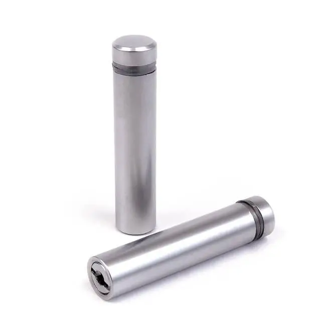 1/2" Dia. x 2" Sign Standoff | 2-Part Standoff with M8 Stud-Cap