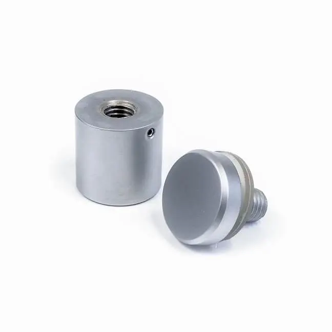 1" Dia. x 1" Security Locking Sign Standoff | Tamper Proof Standoff