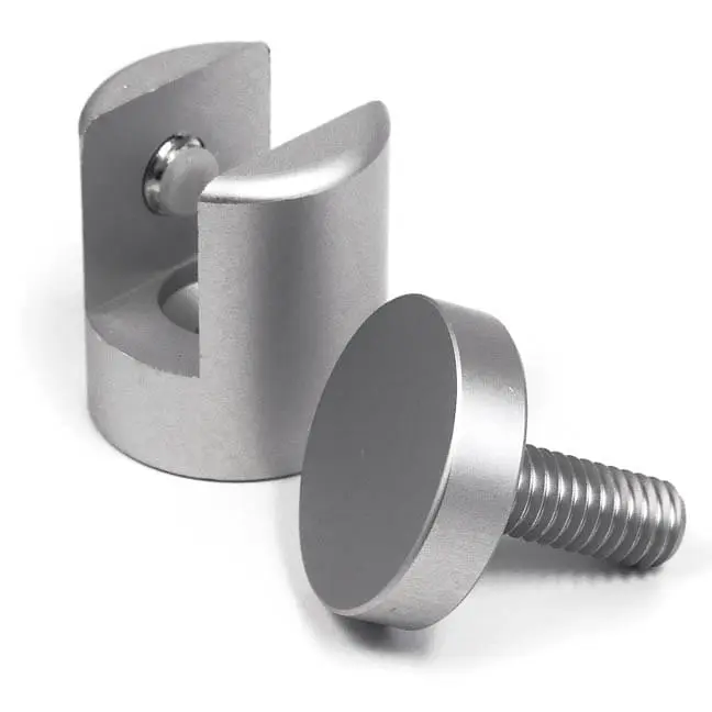 3/4" Projecting Standoff Support – Screw Cap Set | Clear Anodized