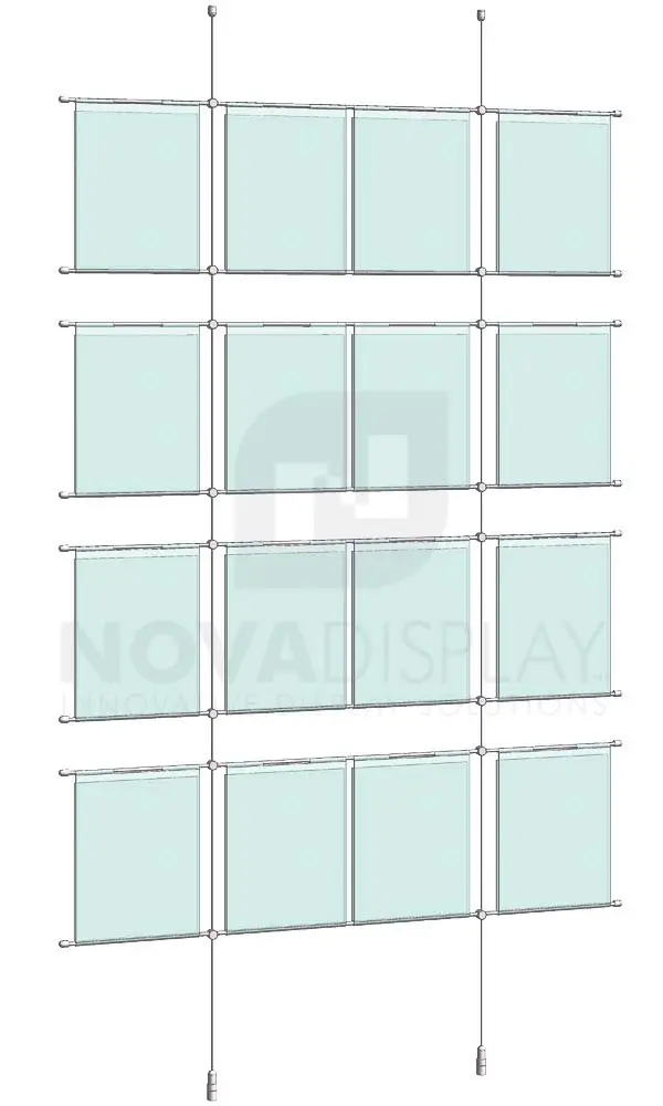 Cable Suspended Hook-on Rod Poster Displays | Nova Display Store