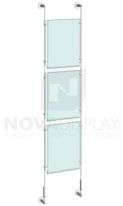 Cable Suspended Easy Access Poster Display Kit #KPI-009