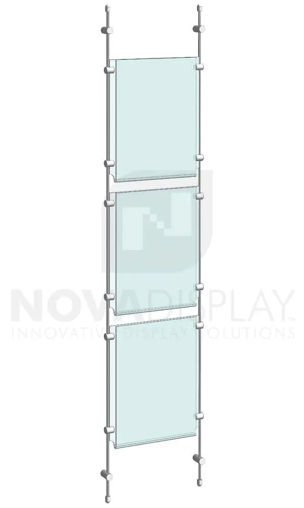 Cable Suspended Easy Access Poster Display Kit #KPI-007