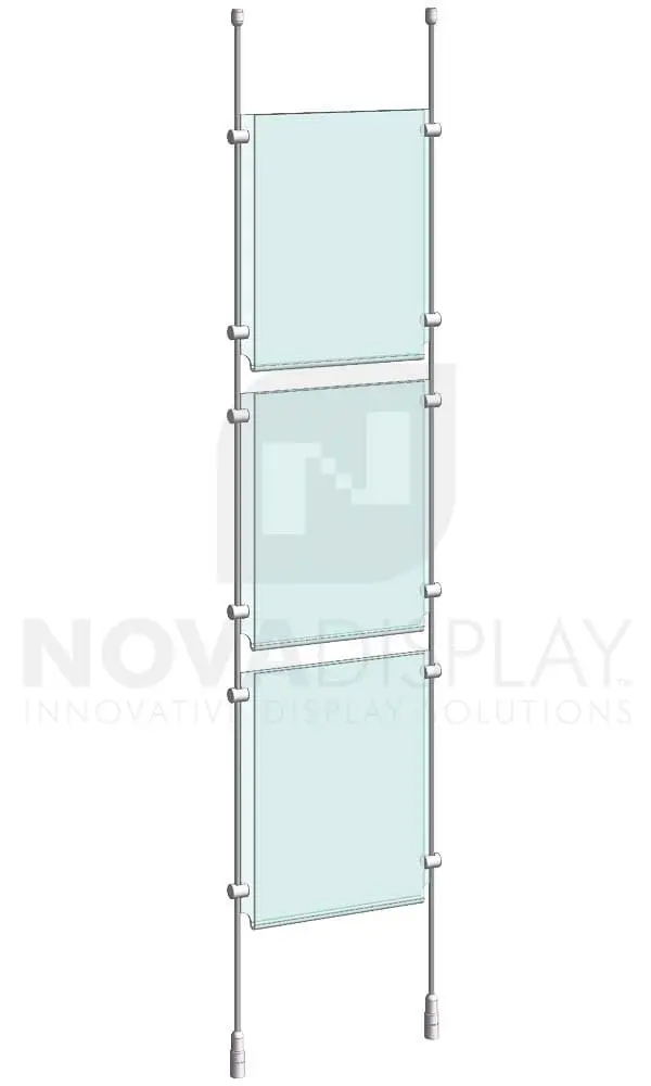 Cable Suspended Displays for Window | Nova Display Systems Store