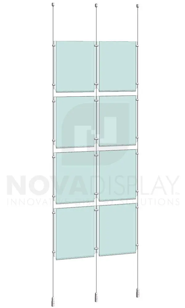 Cable Suspended Displays for Window | Nova Display Systems Store
