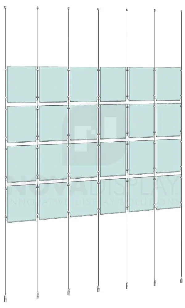 Cable Suspended Displays for Window | Nova Display Systems Store