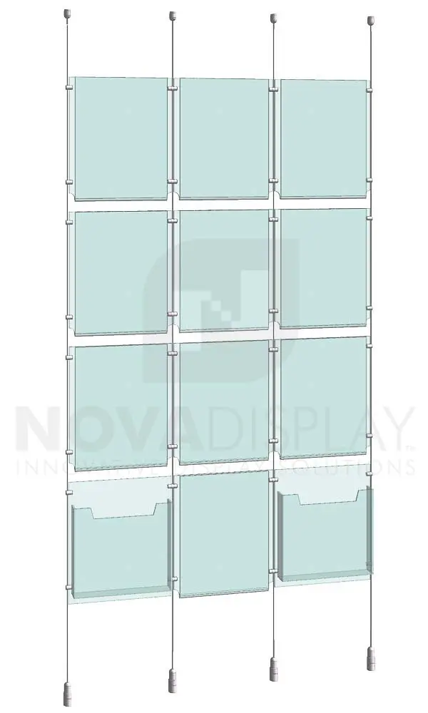 Cable Suspended Displays for Window | Nova Display Systems Store