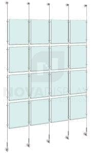 Cable Suspended Easy Access Poster Display Kit #KPI-115