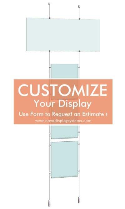 Cable Suspended Easy Access Poster Display Kit #KPI-106