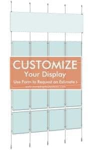 Cable Suspended Easy Access Poster Display Kit #KPI-107