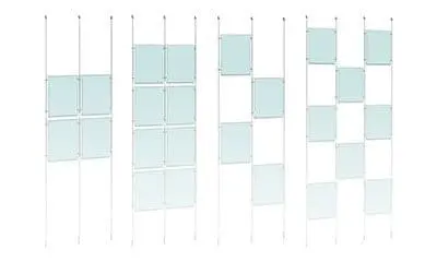 Cable Suspended Displays for Window | Nova Display Systems Store