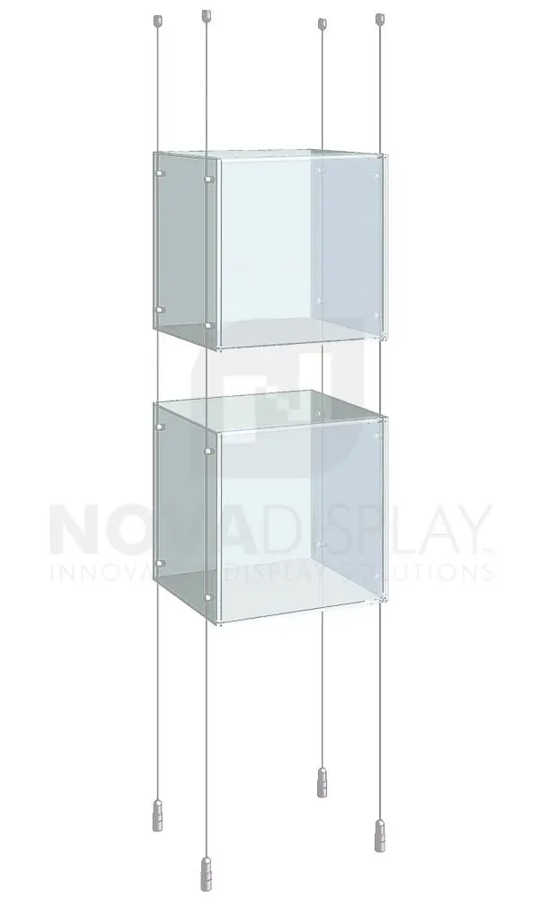 Cable/Rod Suspended Acrylic Showcase Displays | Nova Display Store
