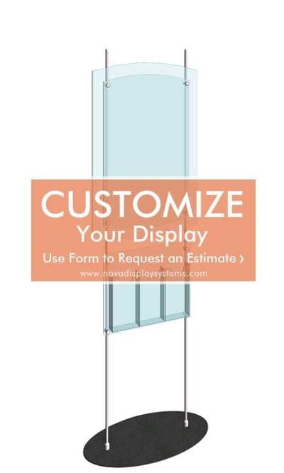 Totem Display Stand / Free-Standing Display Kit #KFRS-006