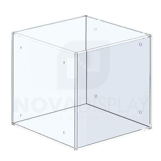 Clear Acrylic Open Display Case for Cable/Rod Suspension Systems
