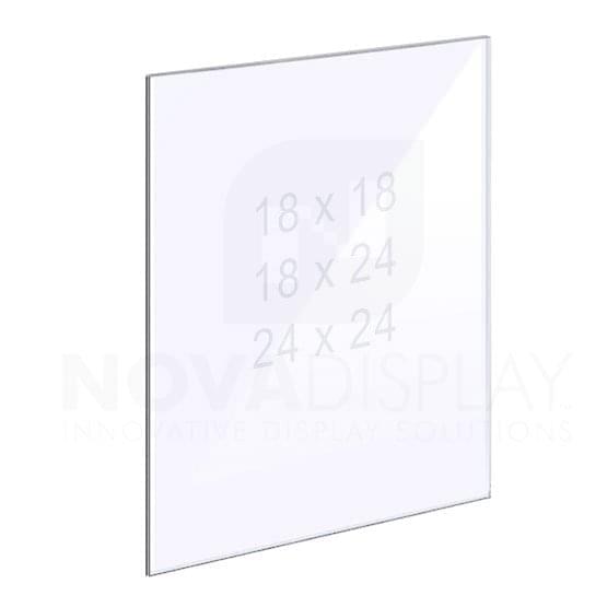 1/8" Clear Acrylic Panel for Framing | Laser Cut w/Polished Edges